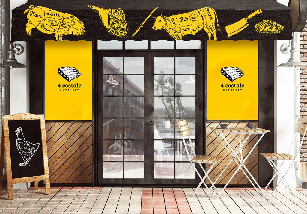 Branding and identity for butcher shop