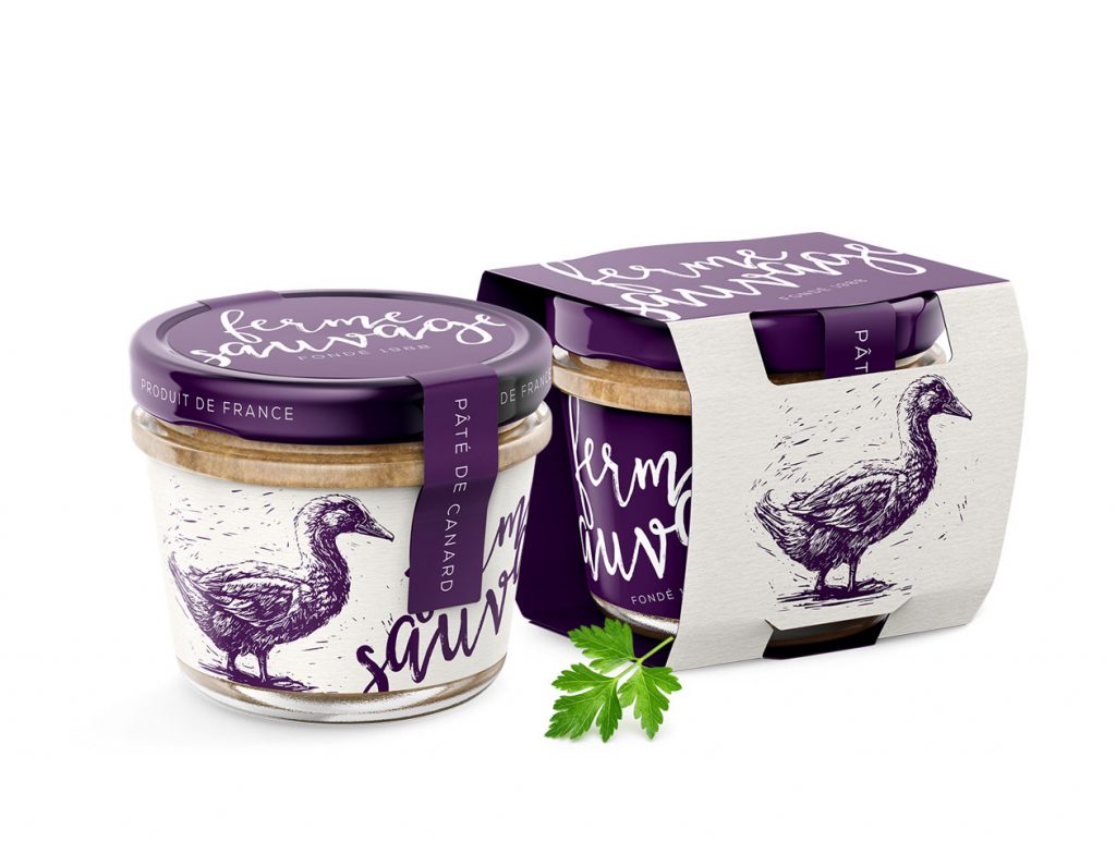 We designed an illustrated packaging design for a series of French Pâté ...