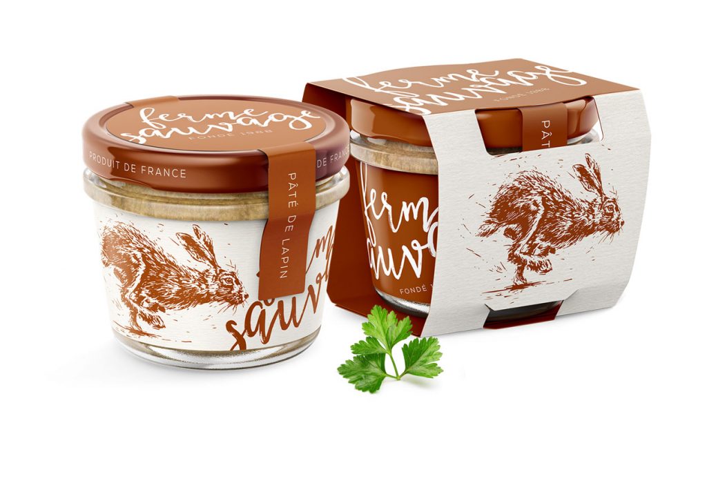 We designed an illustrated packaging design for a series of French Pâté ...