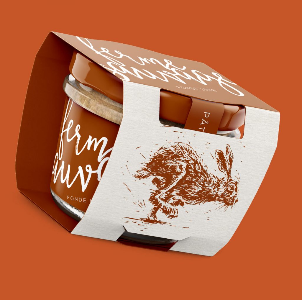 We designed an illustrated packaging design for a series of French Pâté ...