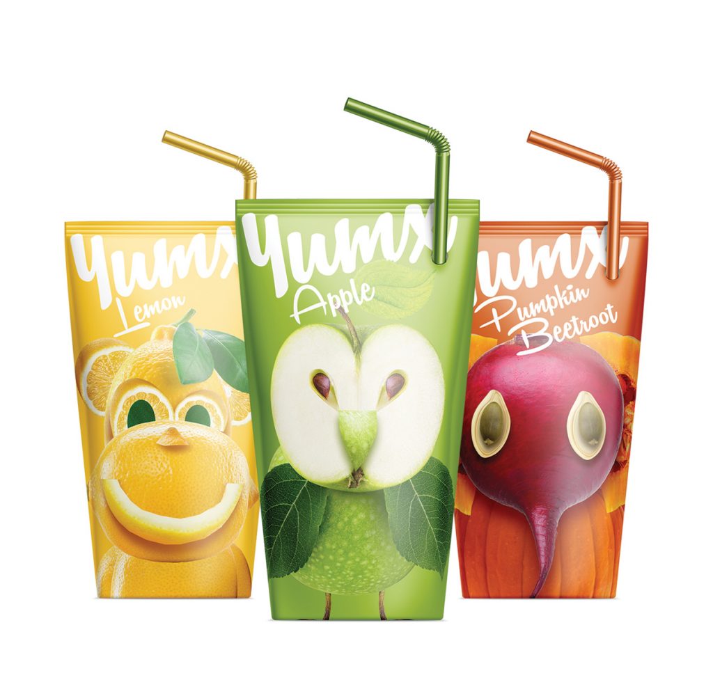 Series of fruit juice packaging came to life thanks to animals made of ...