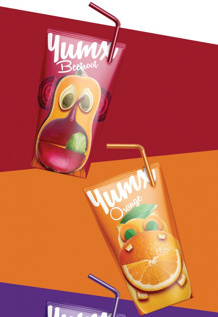 Series of fruit juice packaging came to life thanks to animals made of ...