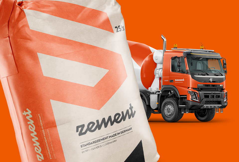 Visual identity and packaging for cement | MAISON D'IDÉE Prague