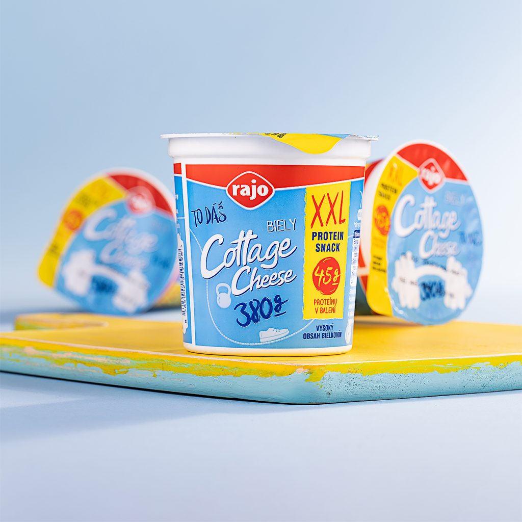 Packaging design for Rajo Cottage Cheese - MAISON D'IDÉE Prague