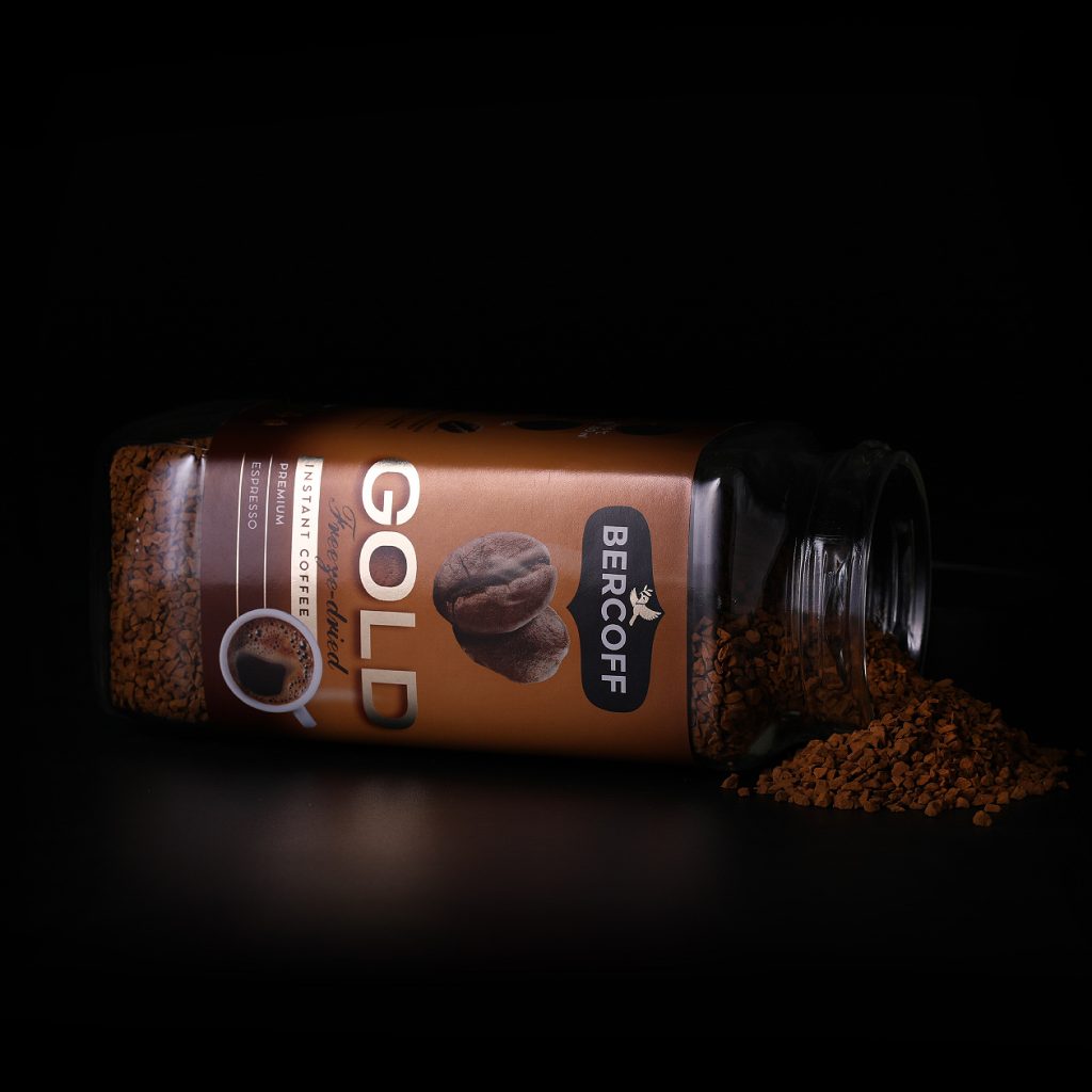 Instant coffee label and packaging design - MAISON D'IDÉE Prague