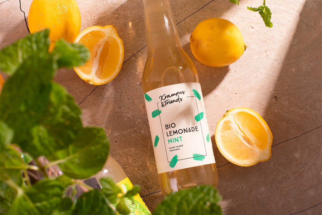 Packaging design for series of organic lemonades - MAISON D'IDÉE Prague