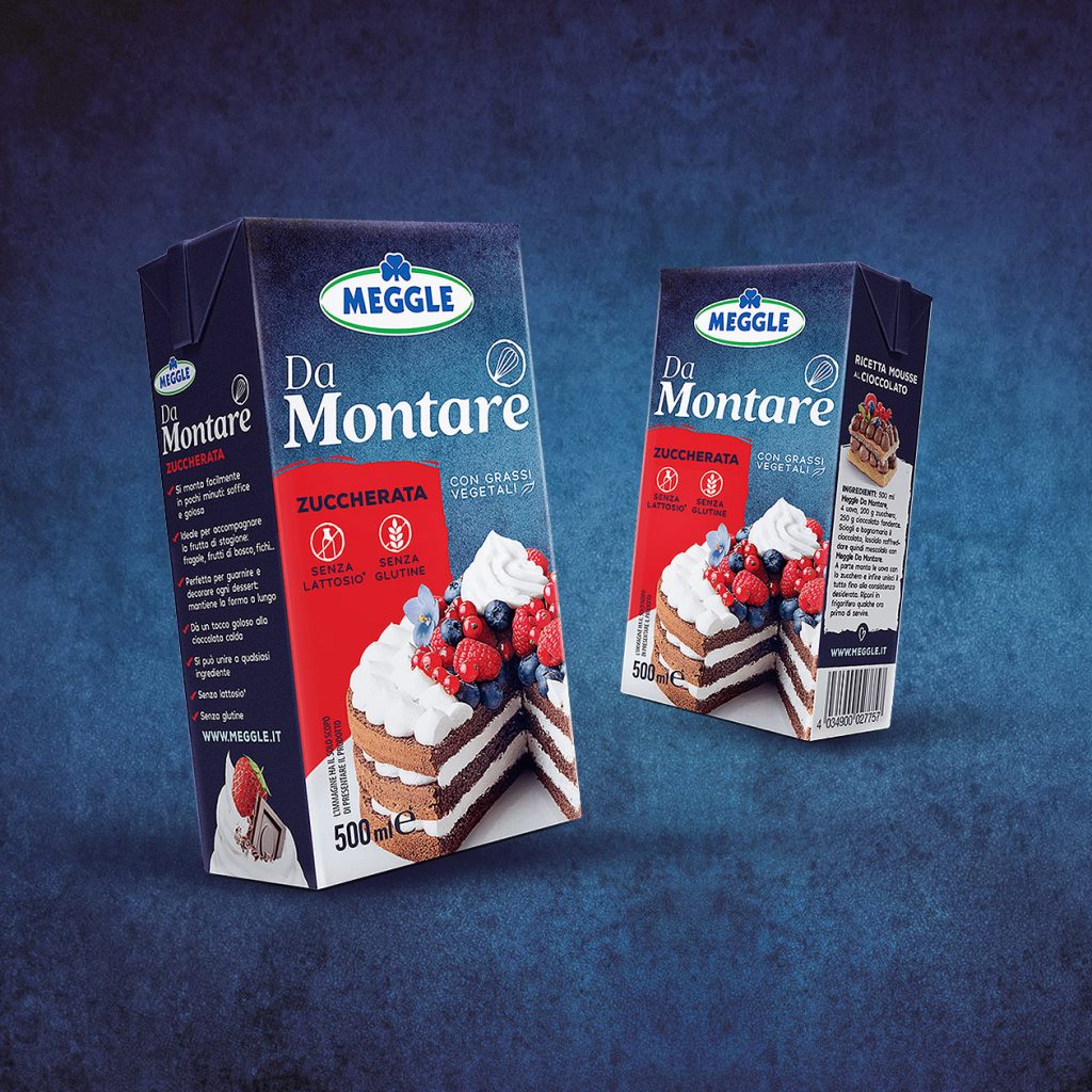 Packaging design for vegetable whipping cream - MAISON D'IDÉE Prague