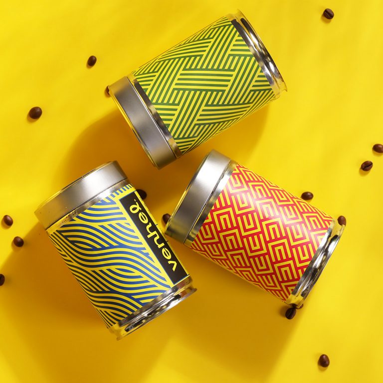 Packaging design for limited edition of coffee cans - MAISON D'IDÉE Prague