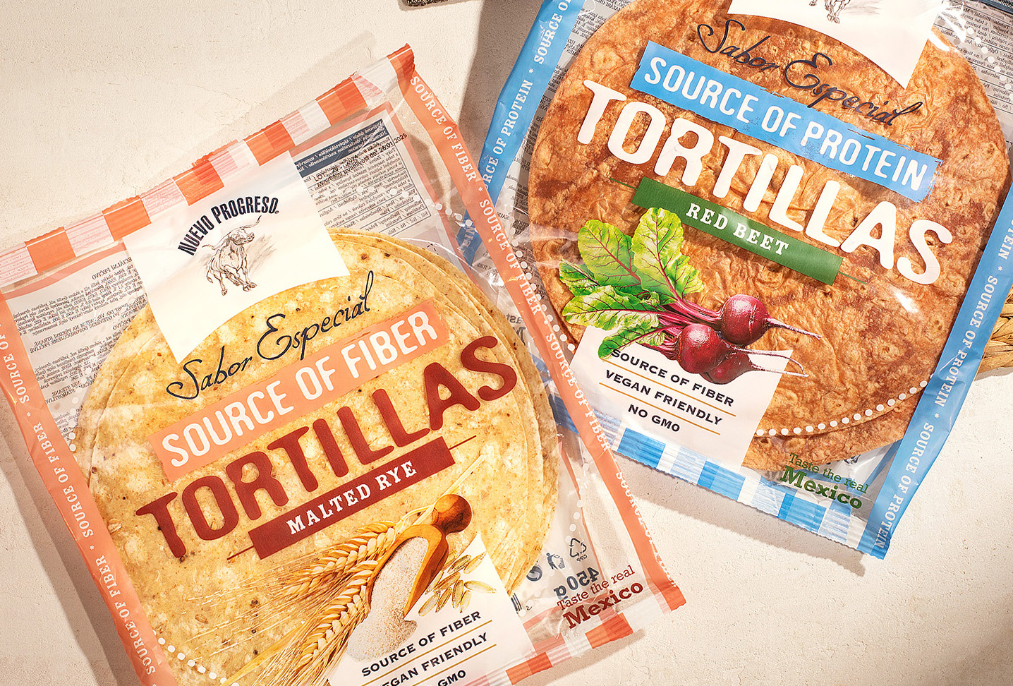 Packaging design for Nuevo Progresso tortillas | MAISON D'IDÉE Prague