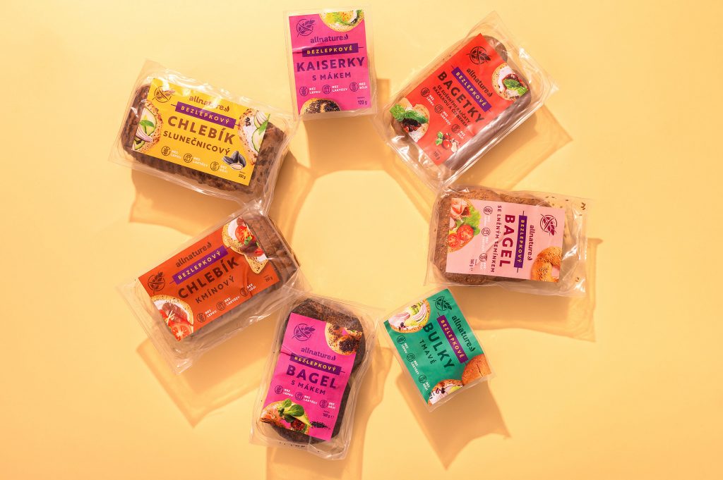 Colorful packaging design for a wide range of modern and healthy ...